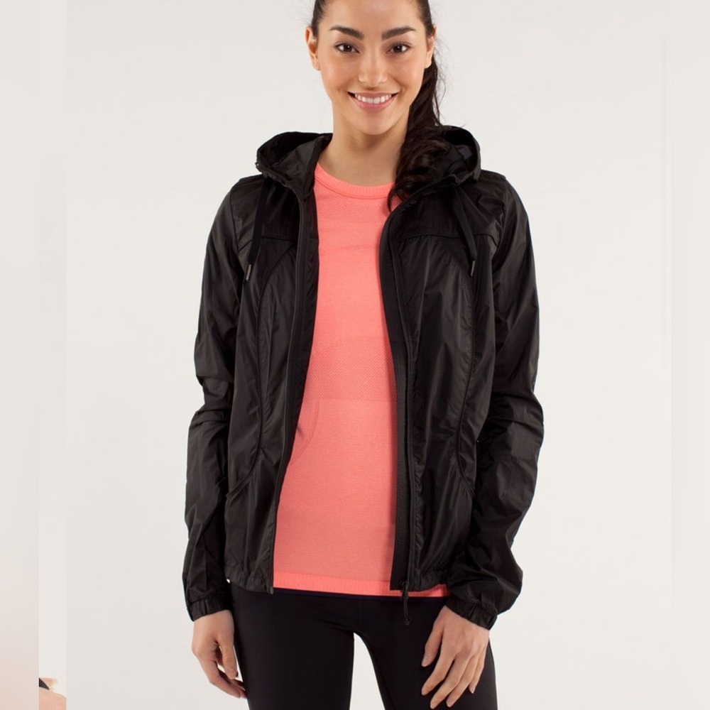 Lululemon Transparent-See Jacket Black Size 6 - Gem